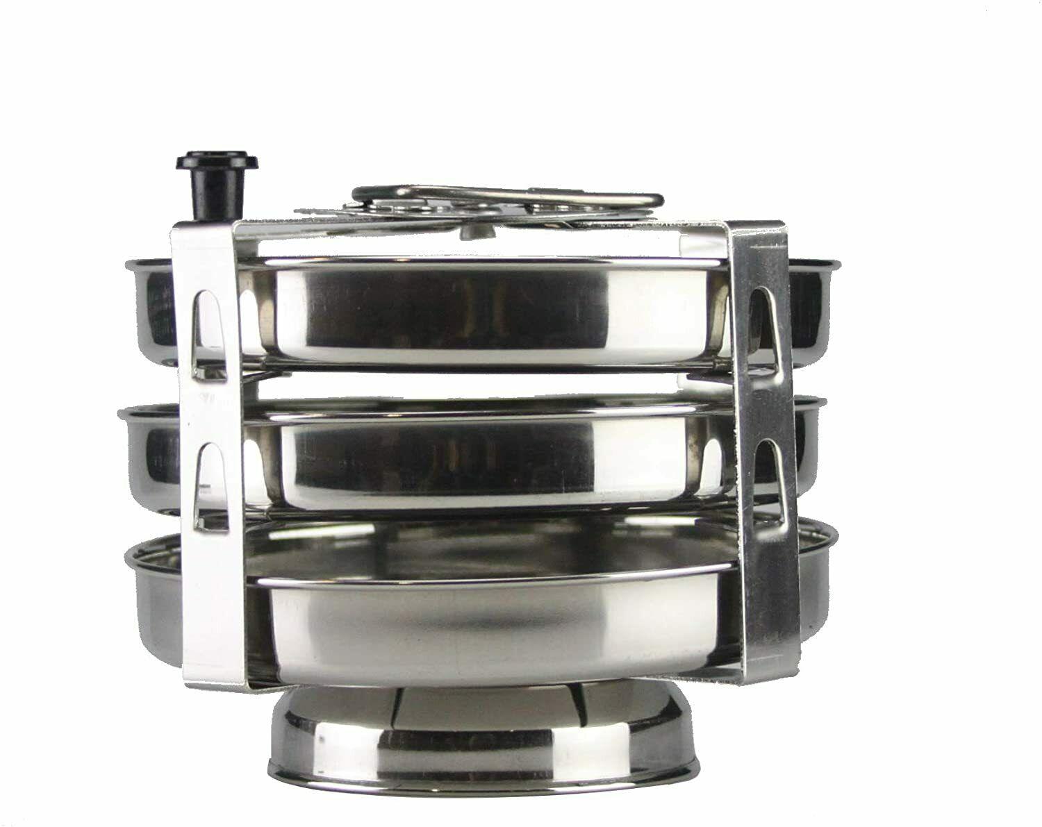 Stainless Steel Dhokla Stand 3 / 4 Plate Tier Stand For Dhokla Cooker ...