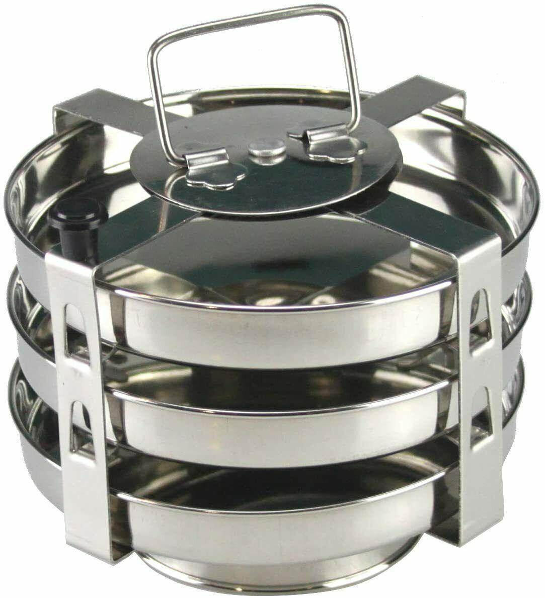 Stainless Steel Dhokla Stand 3 / 4 Plate Tier Stand For Dhokla Cooker ...
