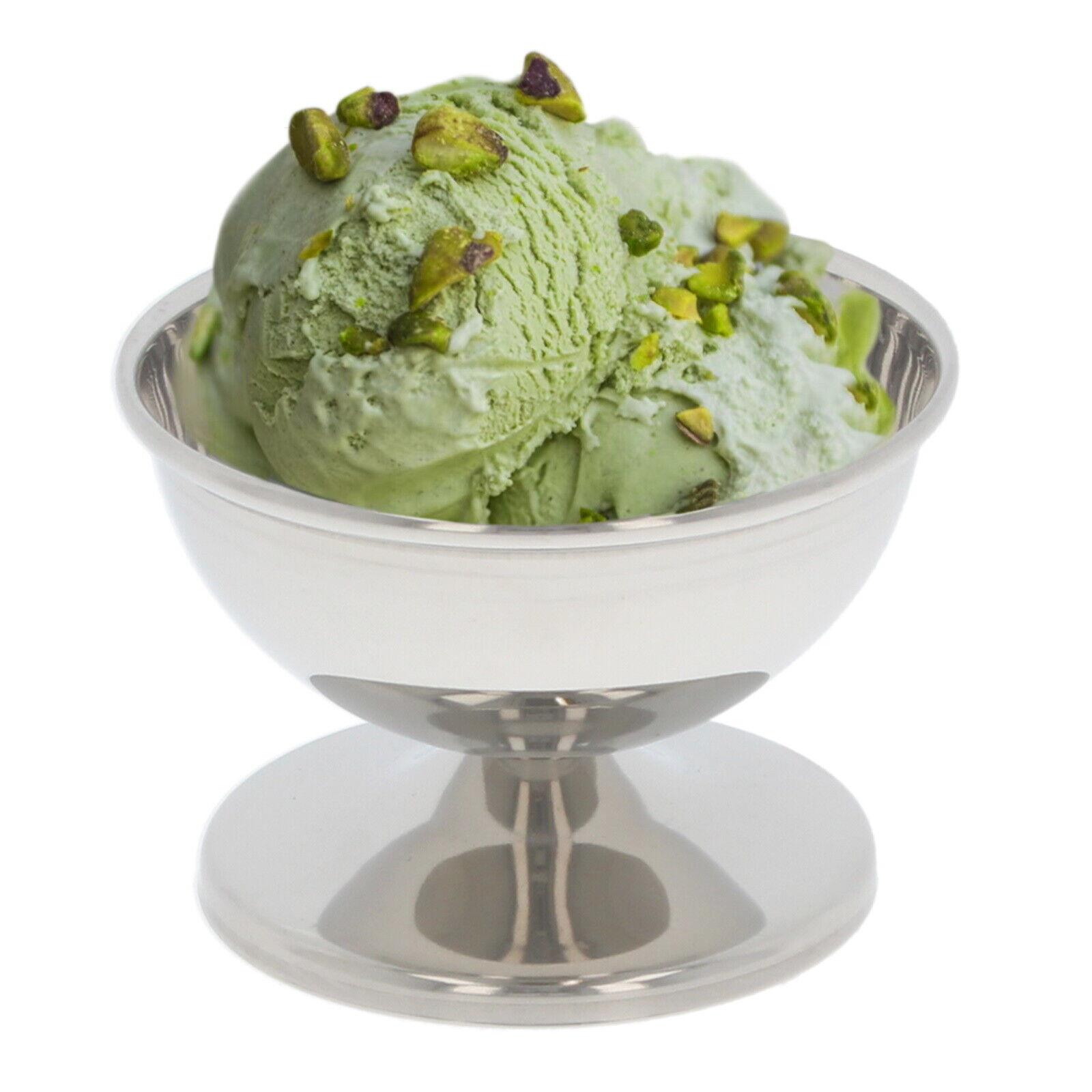 Stainless Steel Ice Cream Cups Sundae Bowls Deep Coup Dessert Serving ...