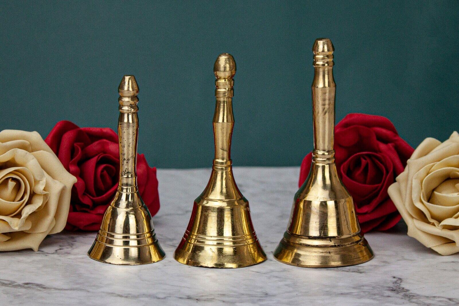 Prayer Bell Ghanti Temple Hindu Pooja Puja Arti Mandir Brass Bell Hand ...