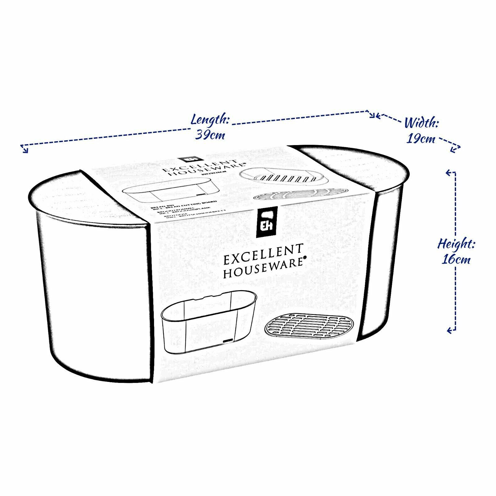 Bread Bin Storage Box Kitchen Loaf Container with Cutting Board Lid ...