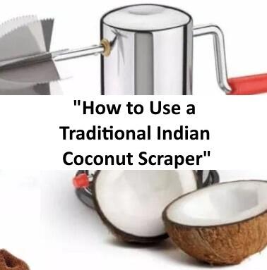 How to Use a Traditional Indian Coconut Scraper
