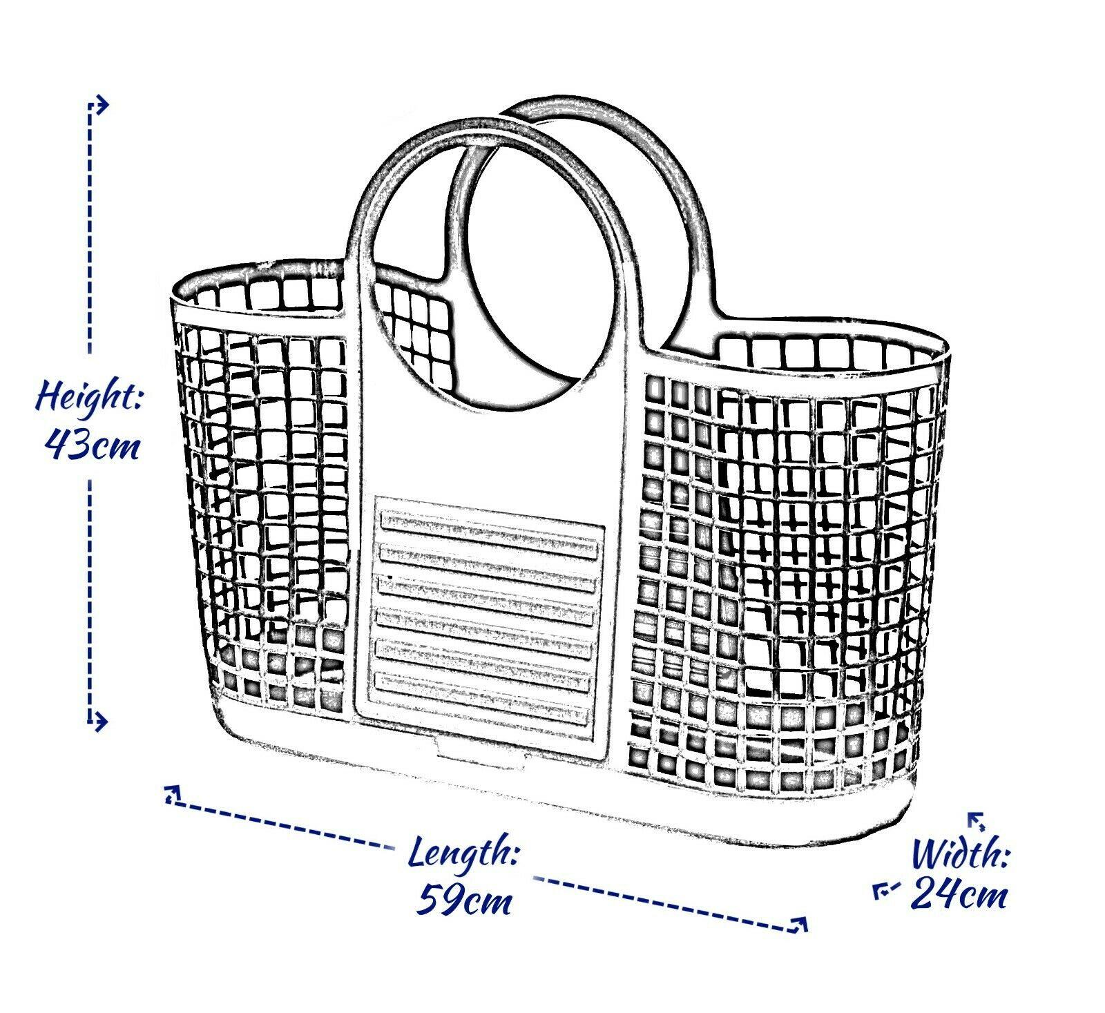 Large Plastic Laundry Basket Flexible Washing Clothes Socks Storage ...