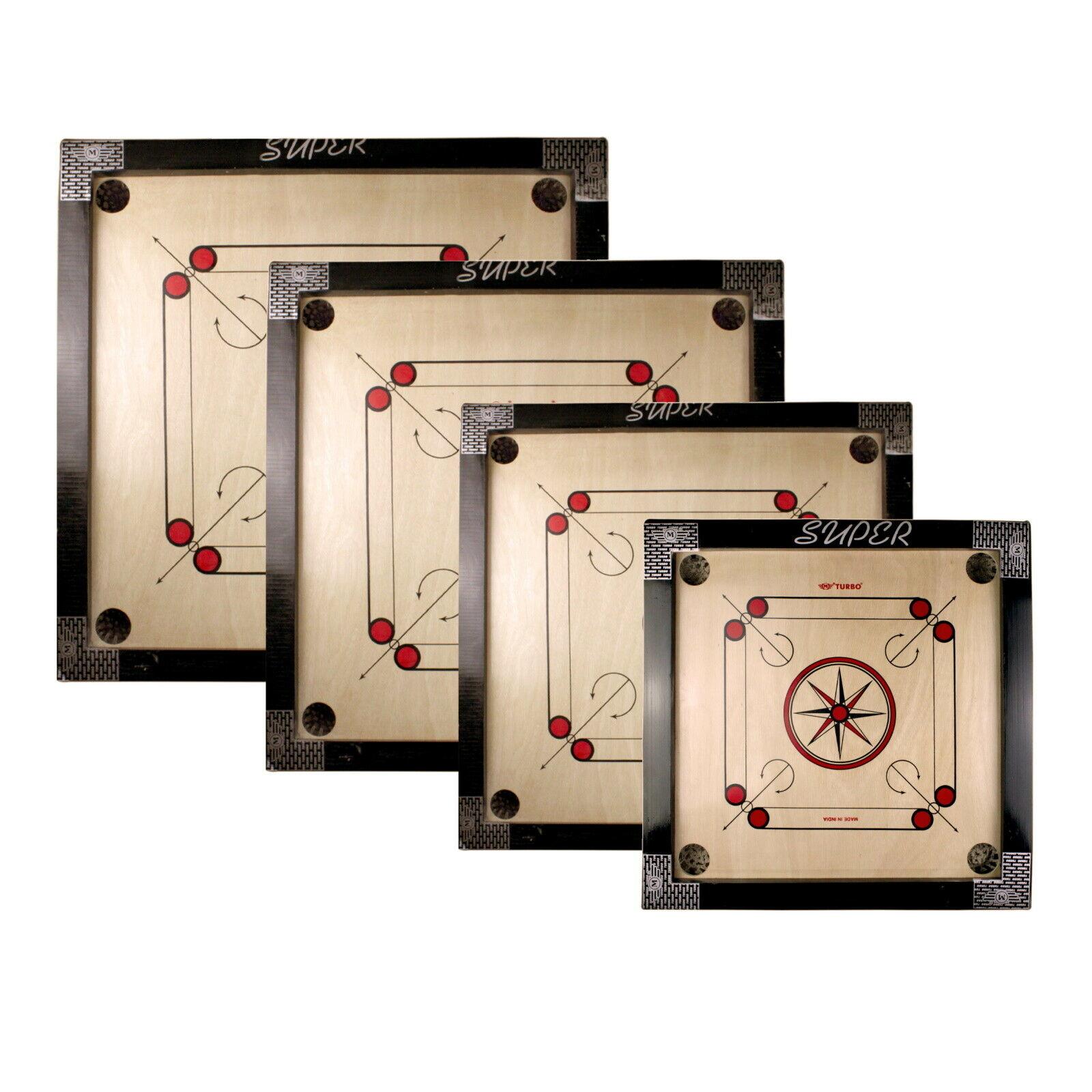 Carrom Board Striker & Coins Set Wooden Smooth Surface Gift Indian ...