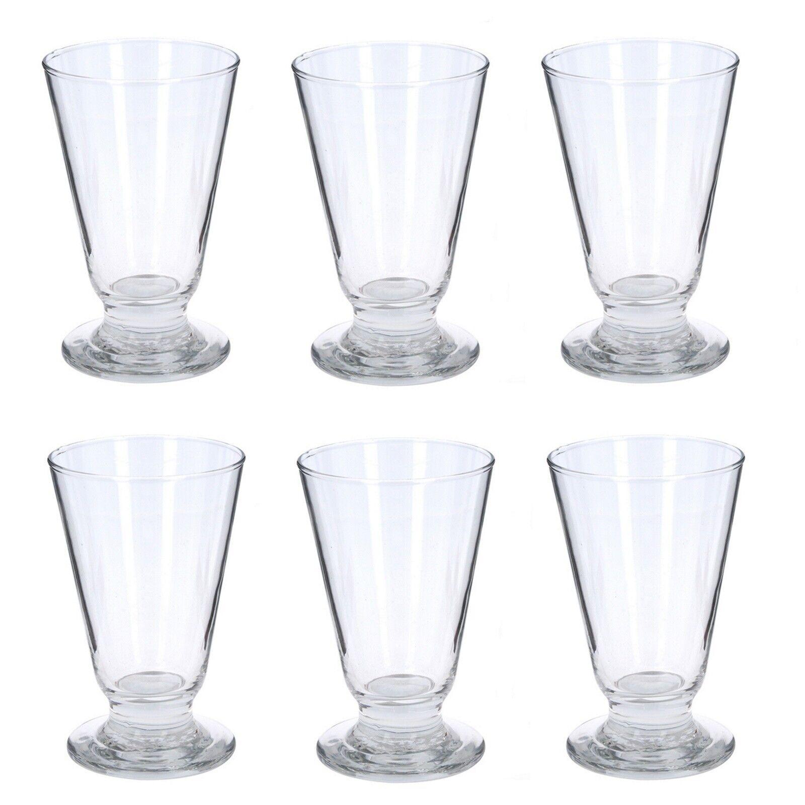 Glass Dessert Bowls Sundae Ice Cream Set of 6 Cocktail Latte Look ...
