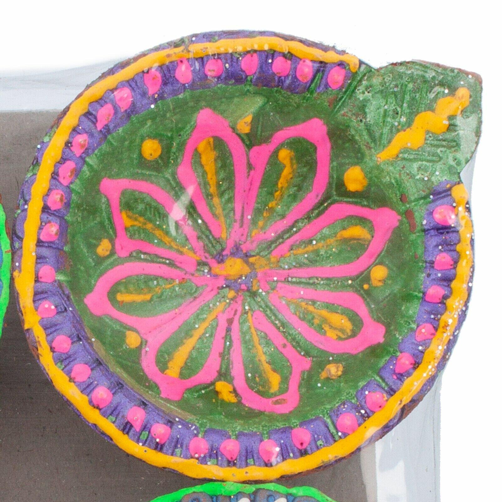 Diwali Oil Lamp Clay Diya Diva Indian Candle Burner Pooja Hindu ...