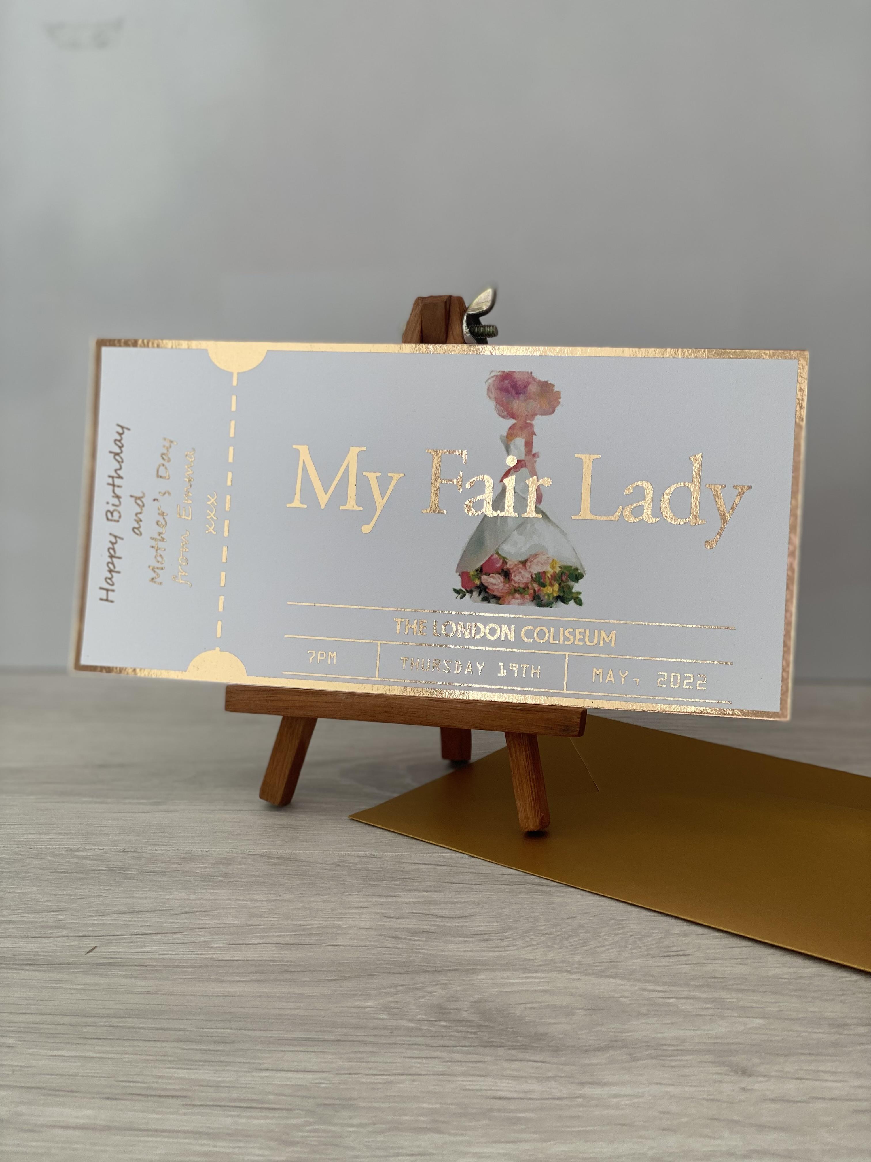 Foil Concert Ticket, Personalised Fake Ticket Birthday Surprise ...