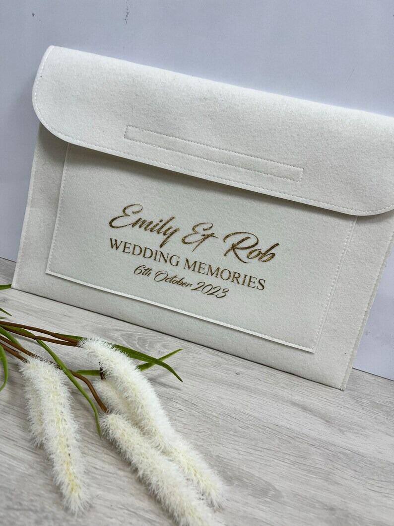 Wedding Memory Folder, Wedding Planning Folder, Document wallet Travel ...