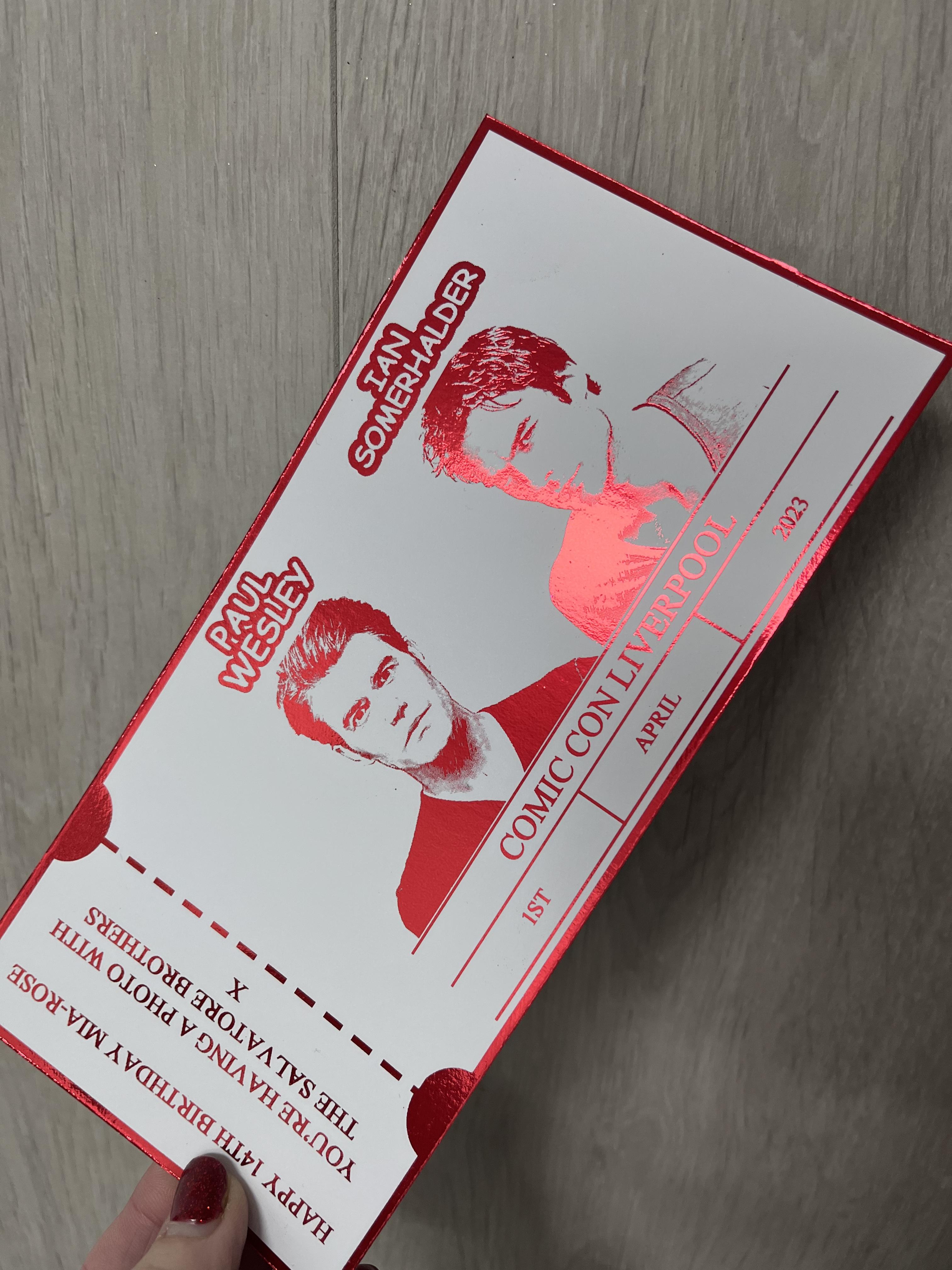 Foil Comedy Ticket, Personalised Fake Ticket Birthday Surprise , Ticket ...