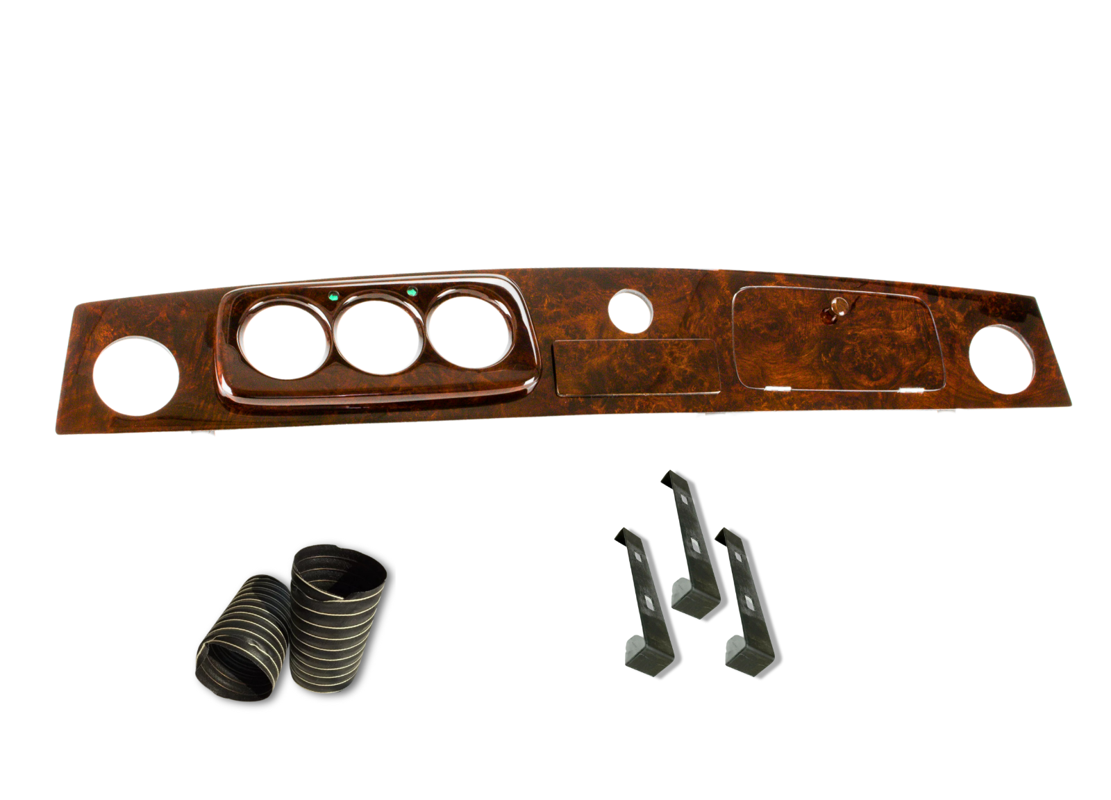 Classic Mini Dashboard , Brackets, Vent Set, Burr, LHD 3+1 | Made to Order