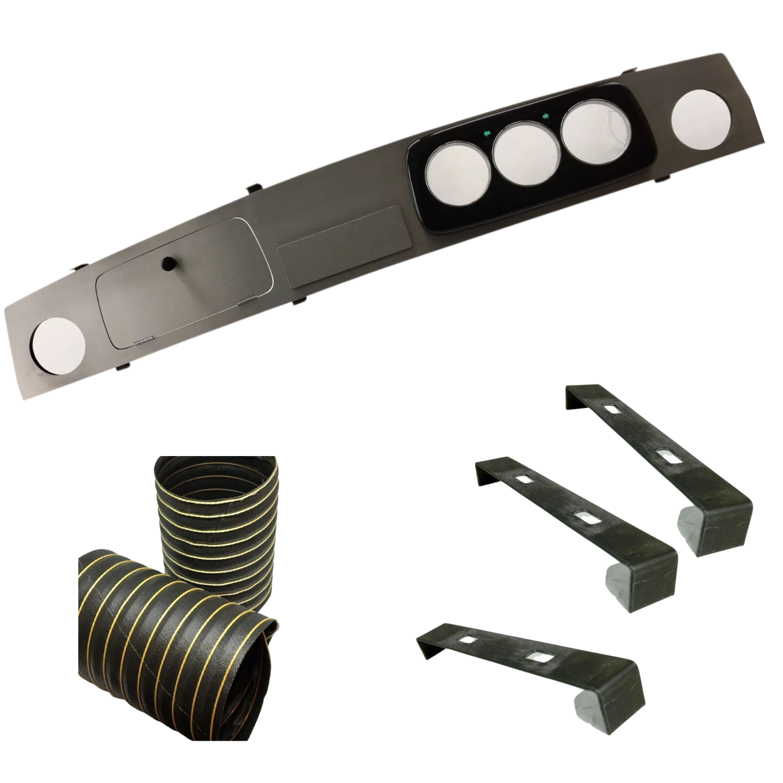 Classic Mini Dashboard for Austin Rover , RHD 3 Clock Dash Vent Hoses ...