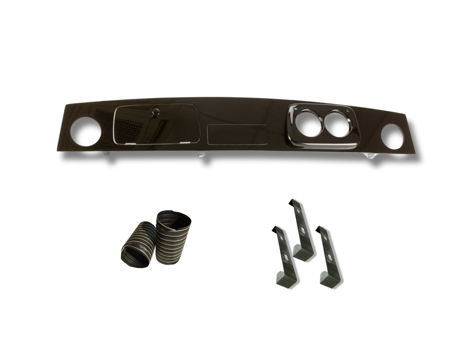 Classic Mini Dashboard , Brackets, Vent Set, Black RHD 2 | Made to Order