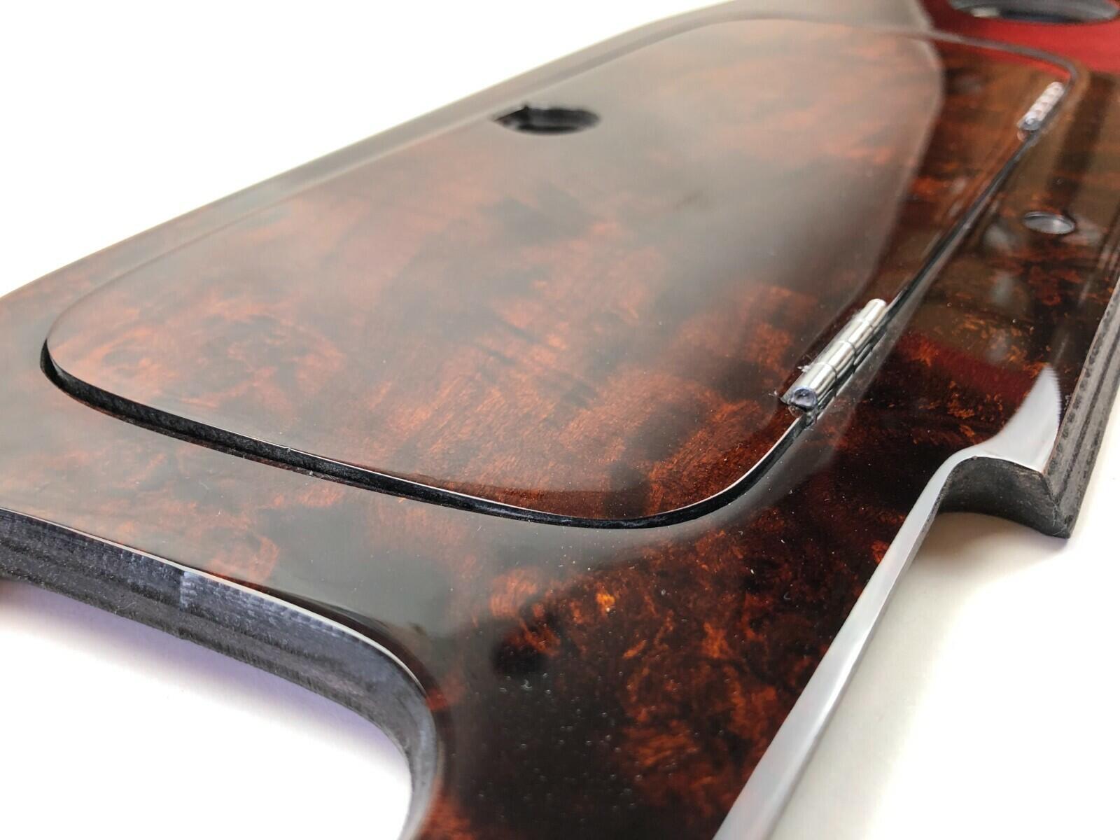 Triumph Dashboard, TR4A Burl Burr Walnut Wood Dash, LHD