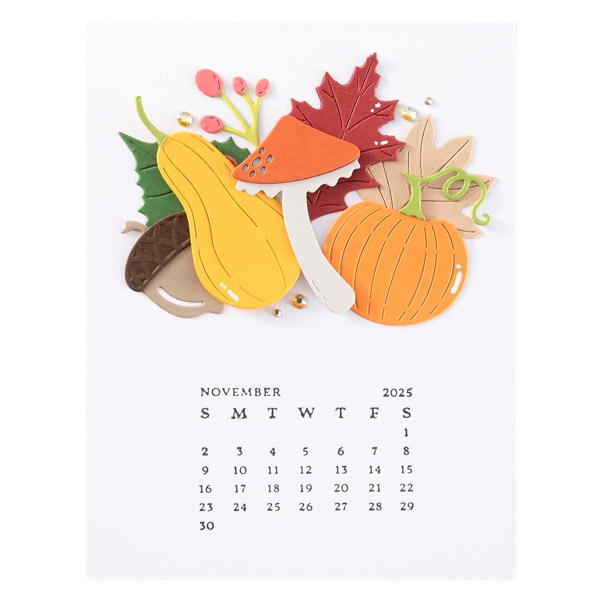 Spellbinders - 2025 DIY Calendar Press Plates from the Florals Through ...