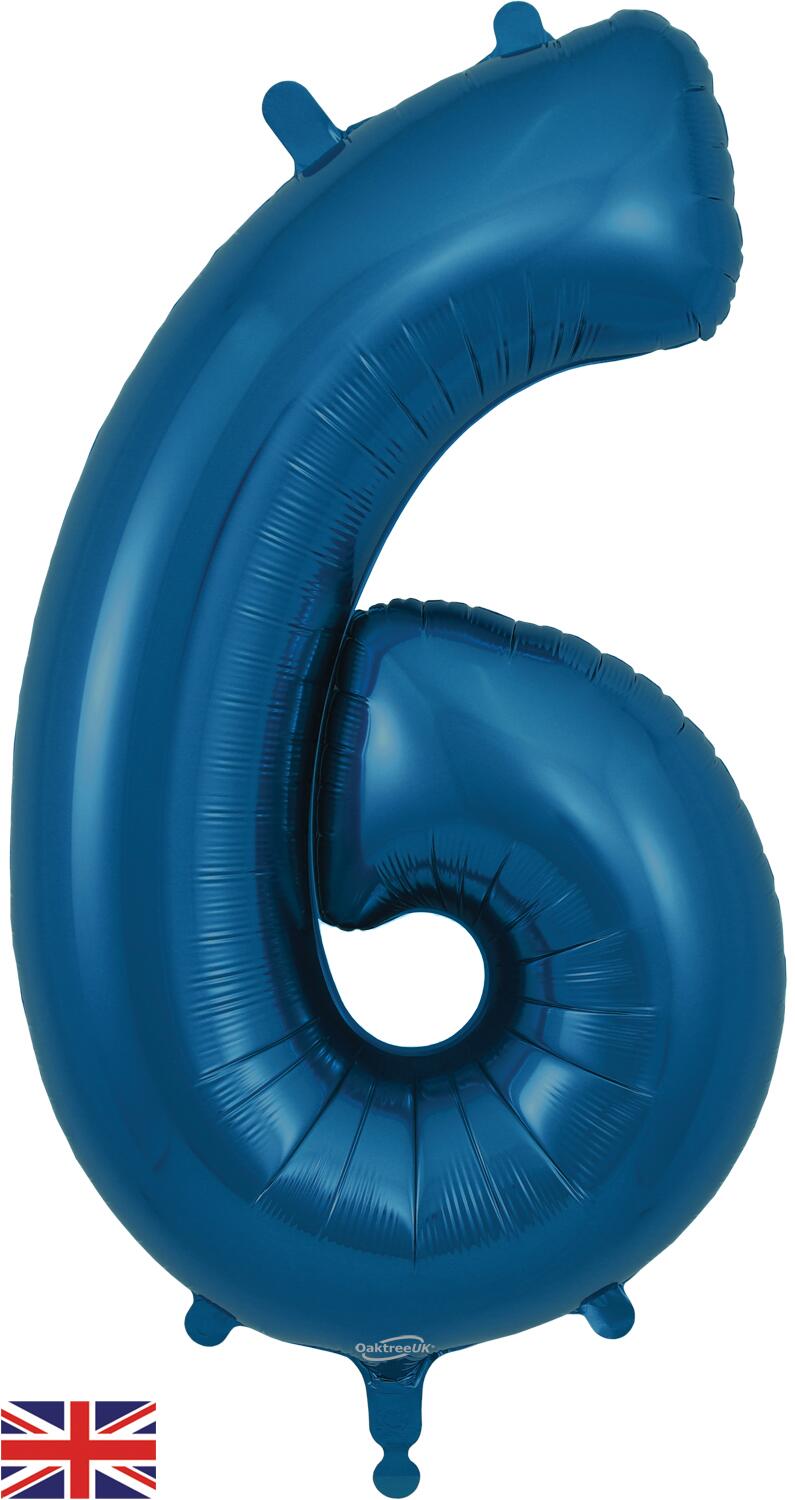 Oaktree 34" Number Balloons Navy Blue ~AGES~