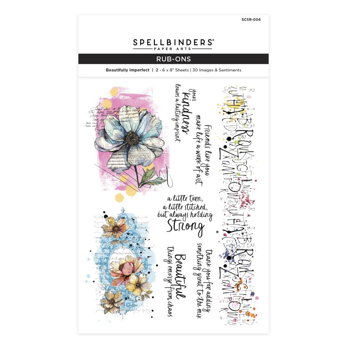 Spellbinders - Beautifully Imperfect Rub Ons from the Beautifully ...