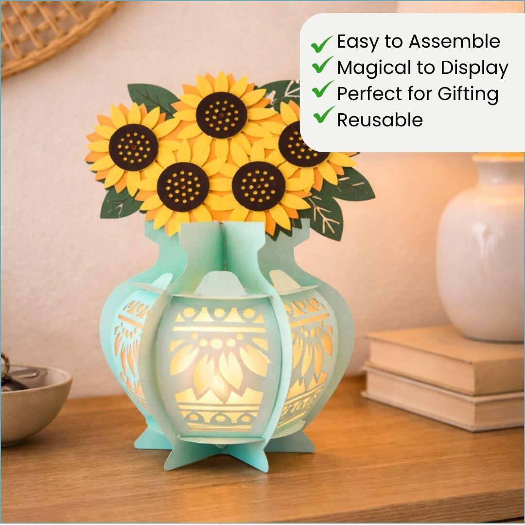 CrafTreat - Flower Vase Paper Lantern Kit