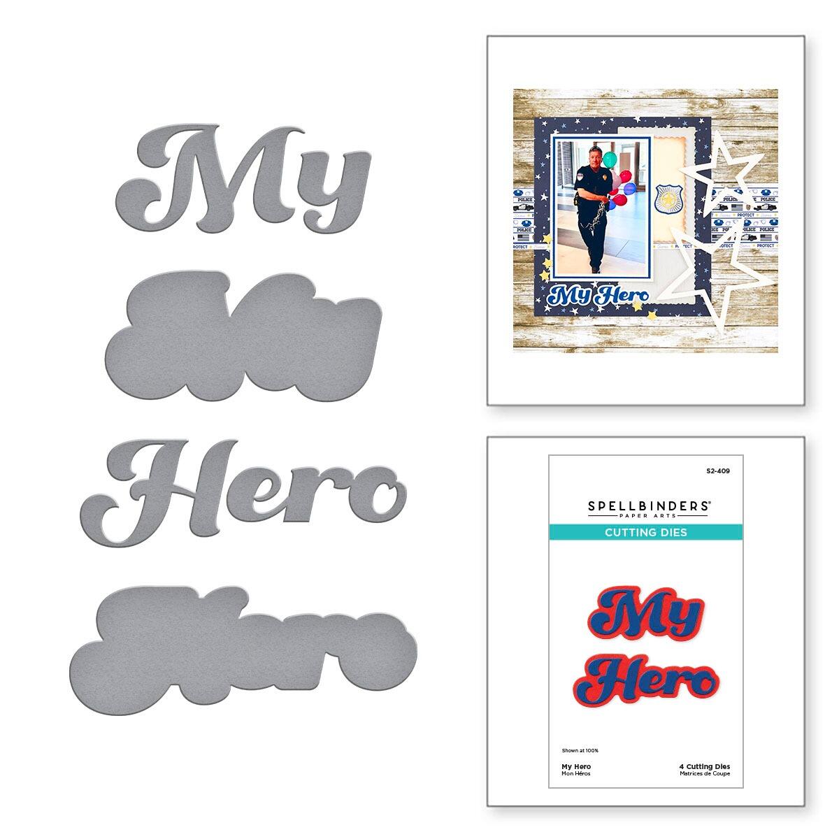 Spellbinders- My Hero Etched Dies from the Storytelling by Spellbinders ...