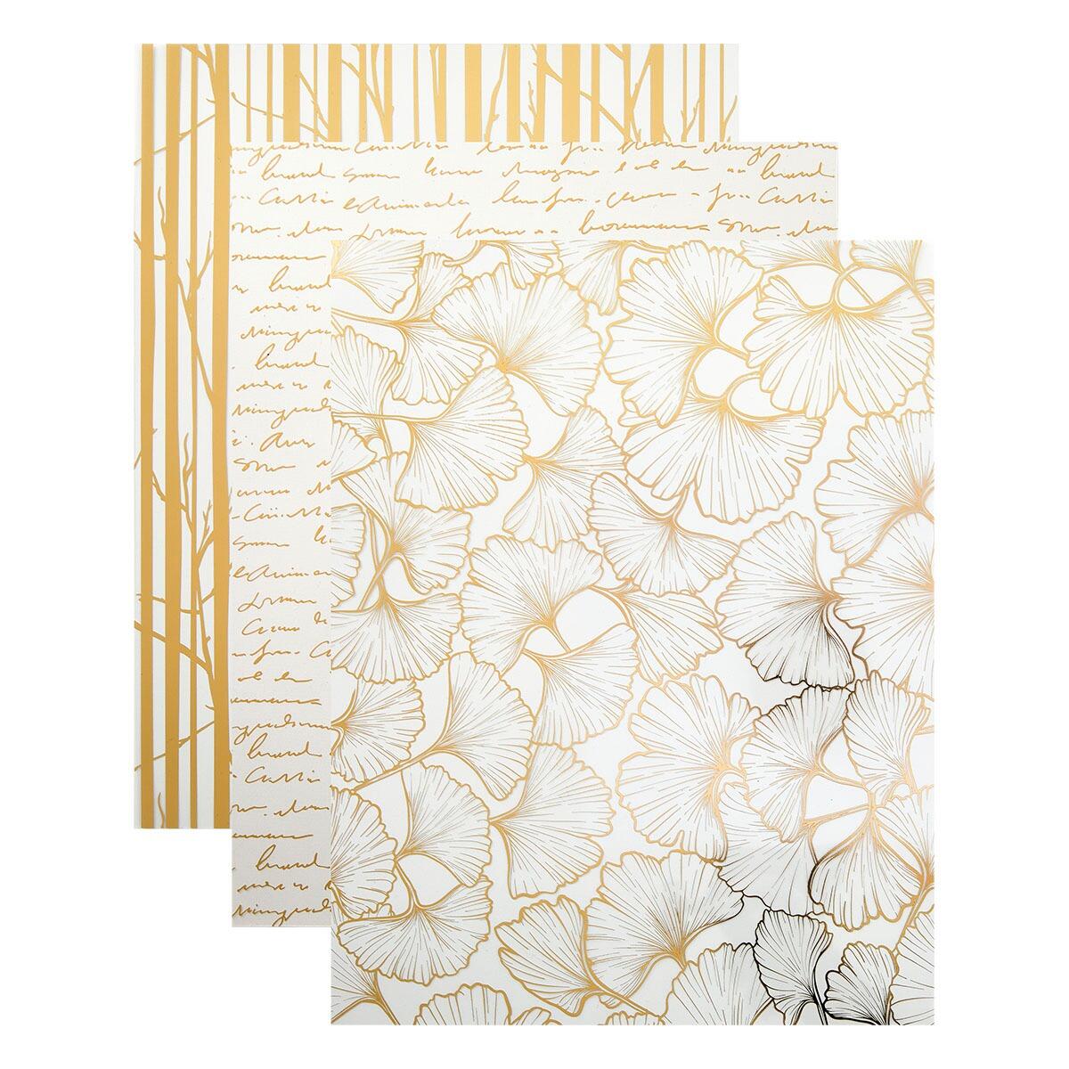 Spellbinders - Woodland Foiled Acetate & Vellum - 8.5" x 11" from the ...