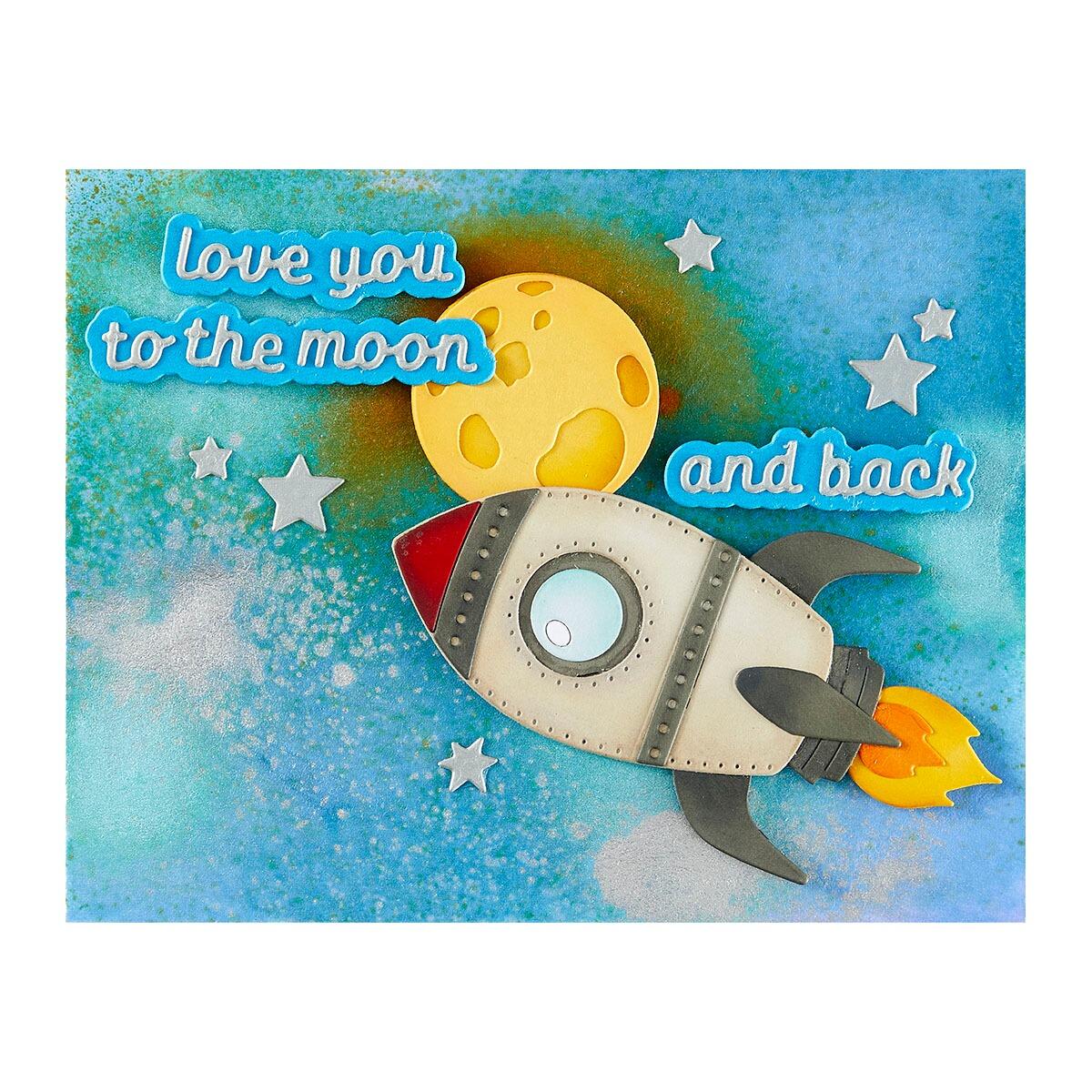 Spellbinders - To the Moon Etched Dies from the Simon's Space Adventure ...