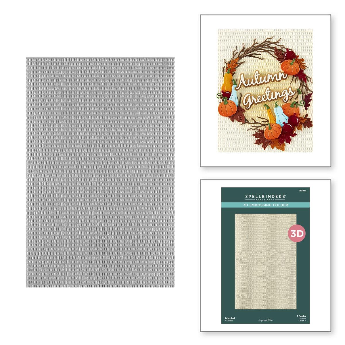 Spellbinders - Dimpled 3D Embossing Folder from the Texture & Foliage ...