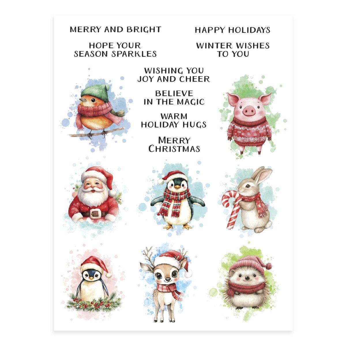 Spellbinders - Holiday Magic Rub-On Sheets from the Holiday Magic ...