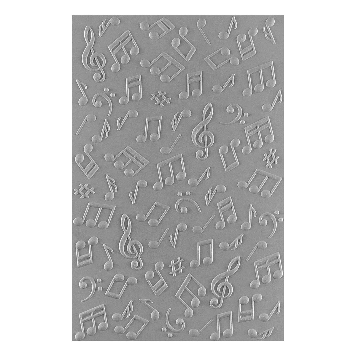 Spellbinders - Musical Notes 3D Embossing Folder from the Bibi's ...