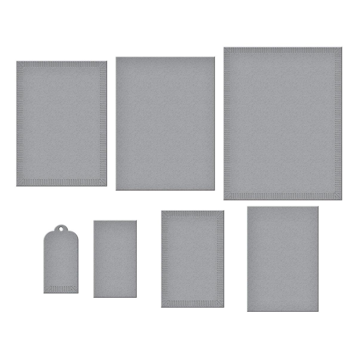 Spellbinders - Linear Touch Rectangles and Tag Etched Dies from the ...