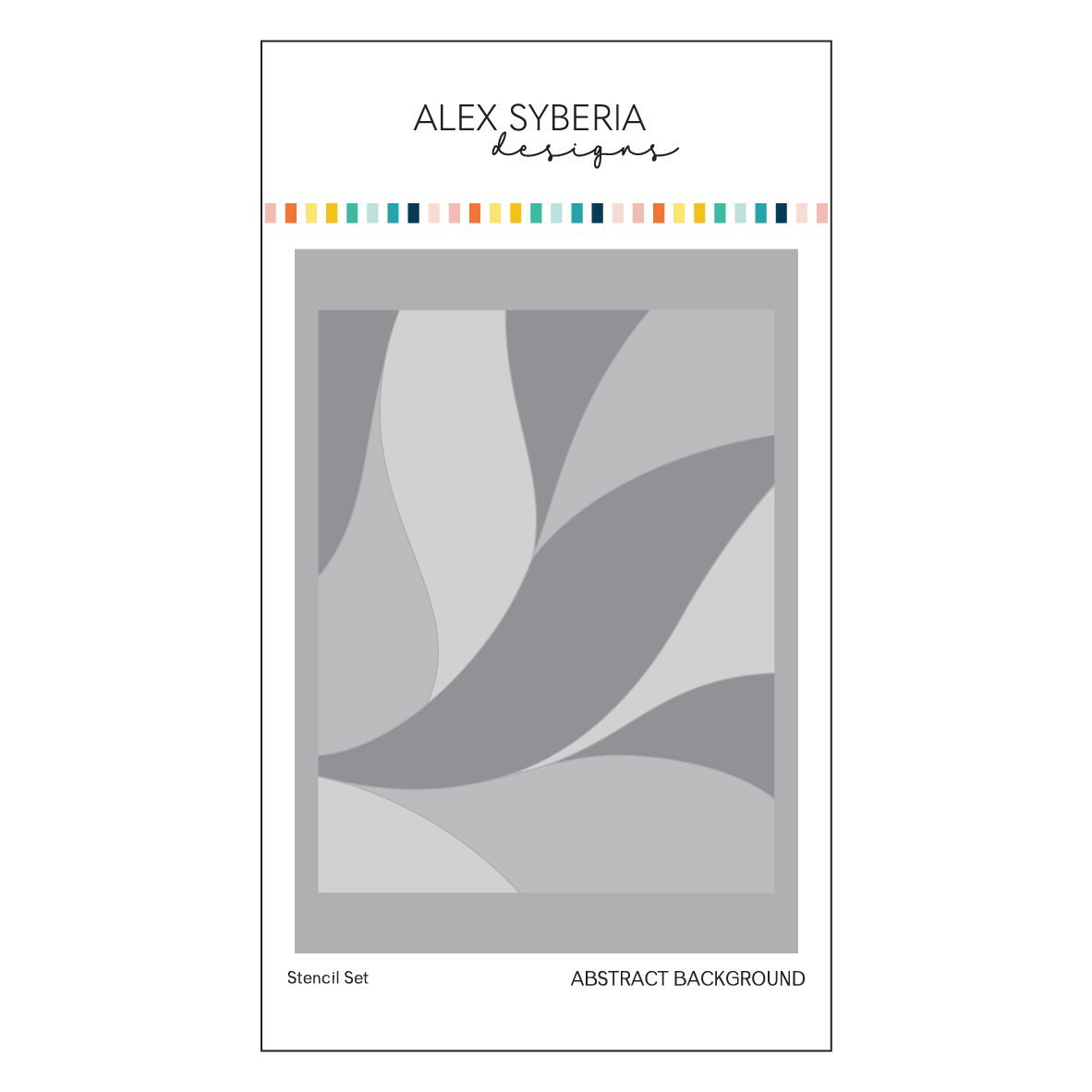 Alex Syberia Designs- Abstract Background Stencil Set