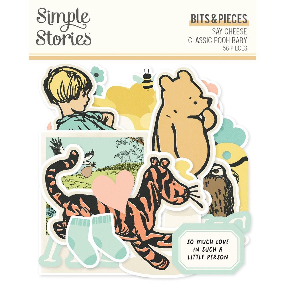 Spellbinders - Simple Stories - Say Cheese Classic Pooh Baby Bits & Pieces