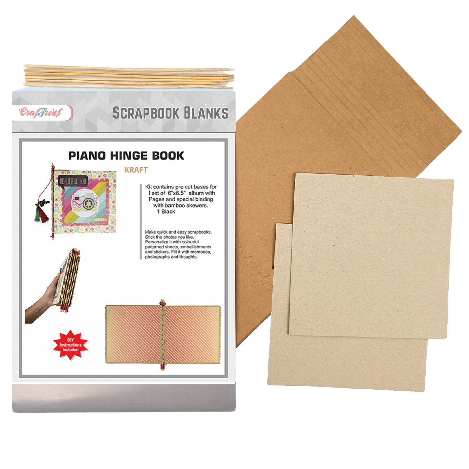 CrafTreat - Piano Hinge Book Scrapbook Template ? Kraft