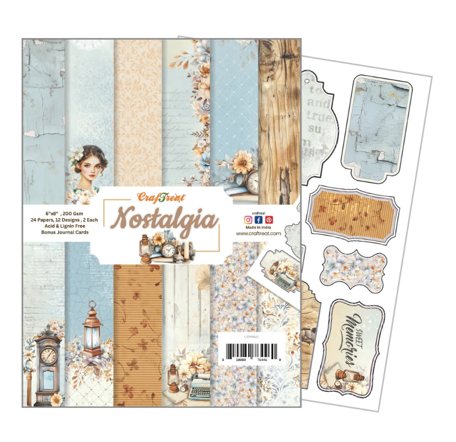 CrafTreat - Nostalgia Paper Pack 6x8 Inches