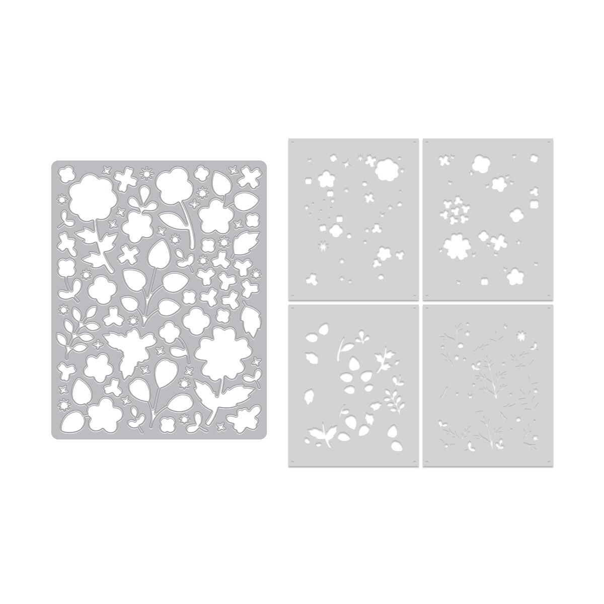 Hero Arts - Meadow Blooms Die & Stencil Bundle