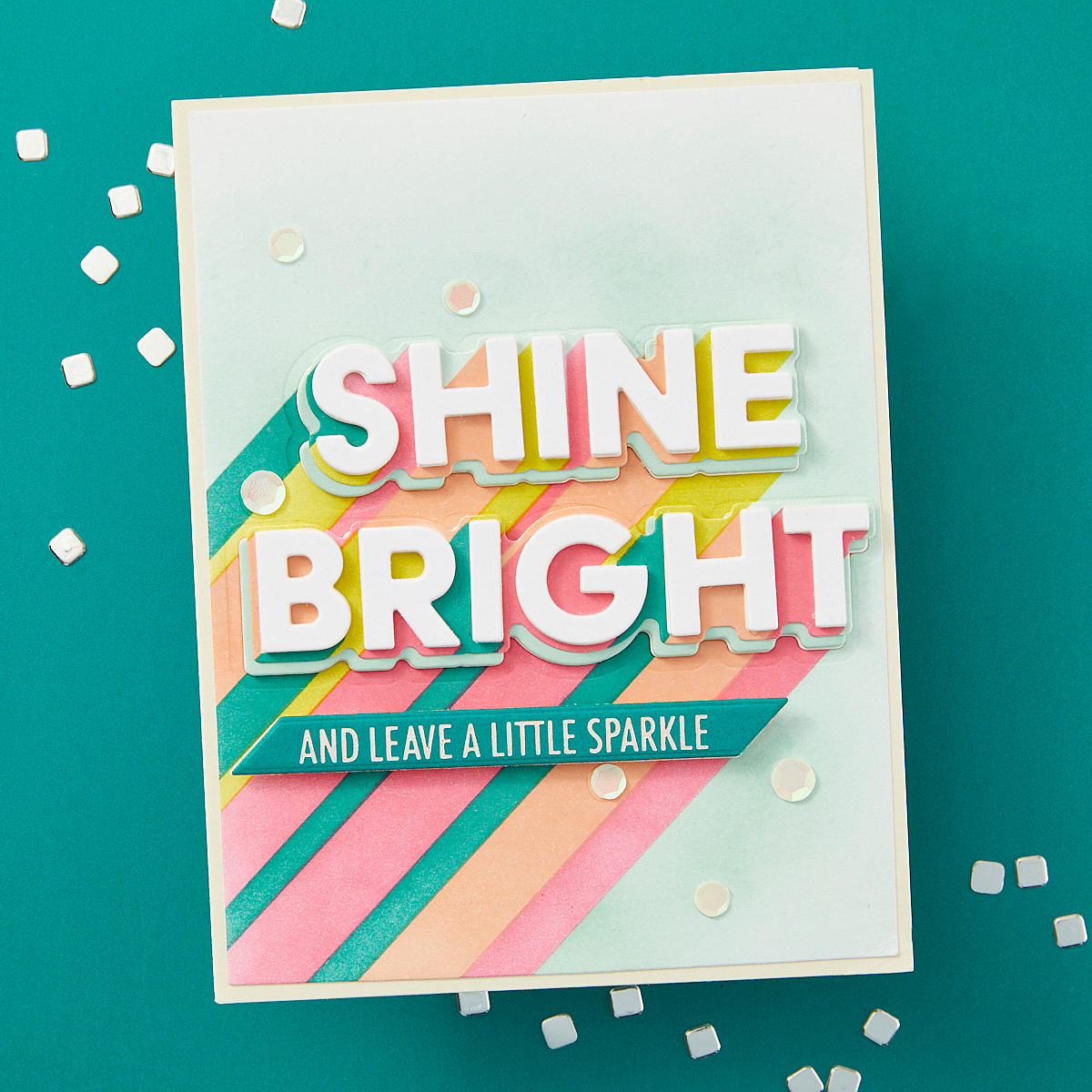Spellbinders - Layered Shine Bright Die & Stencil Bundle from the Shine ...