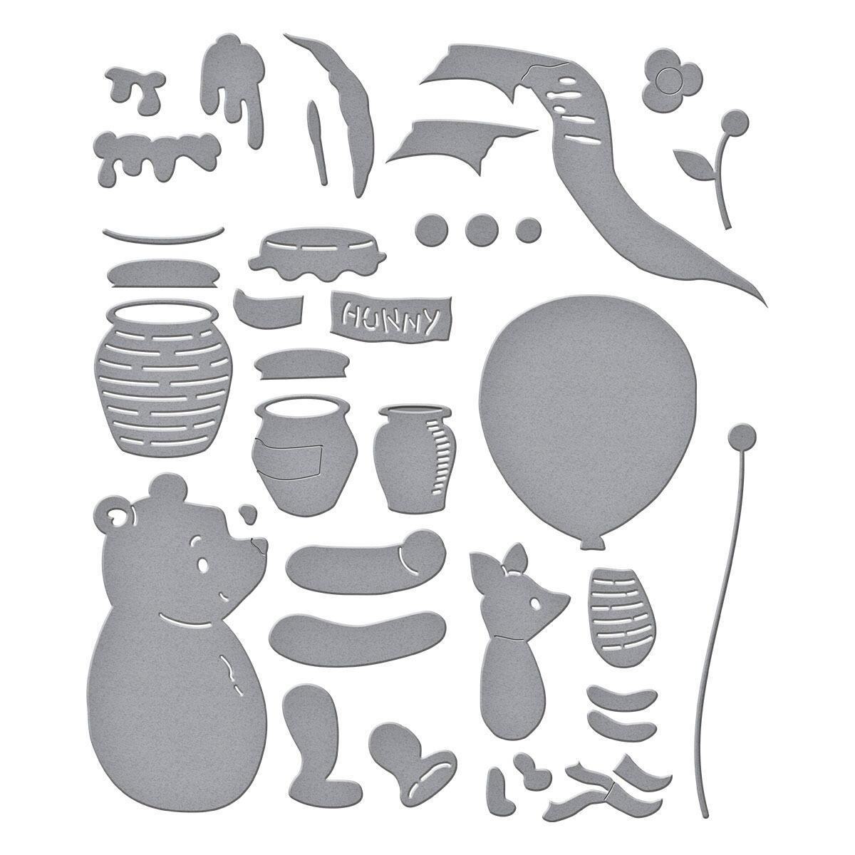 Spellbinders - Pooh & Piglet Etched Dies from the Say Cheese Classic ...