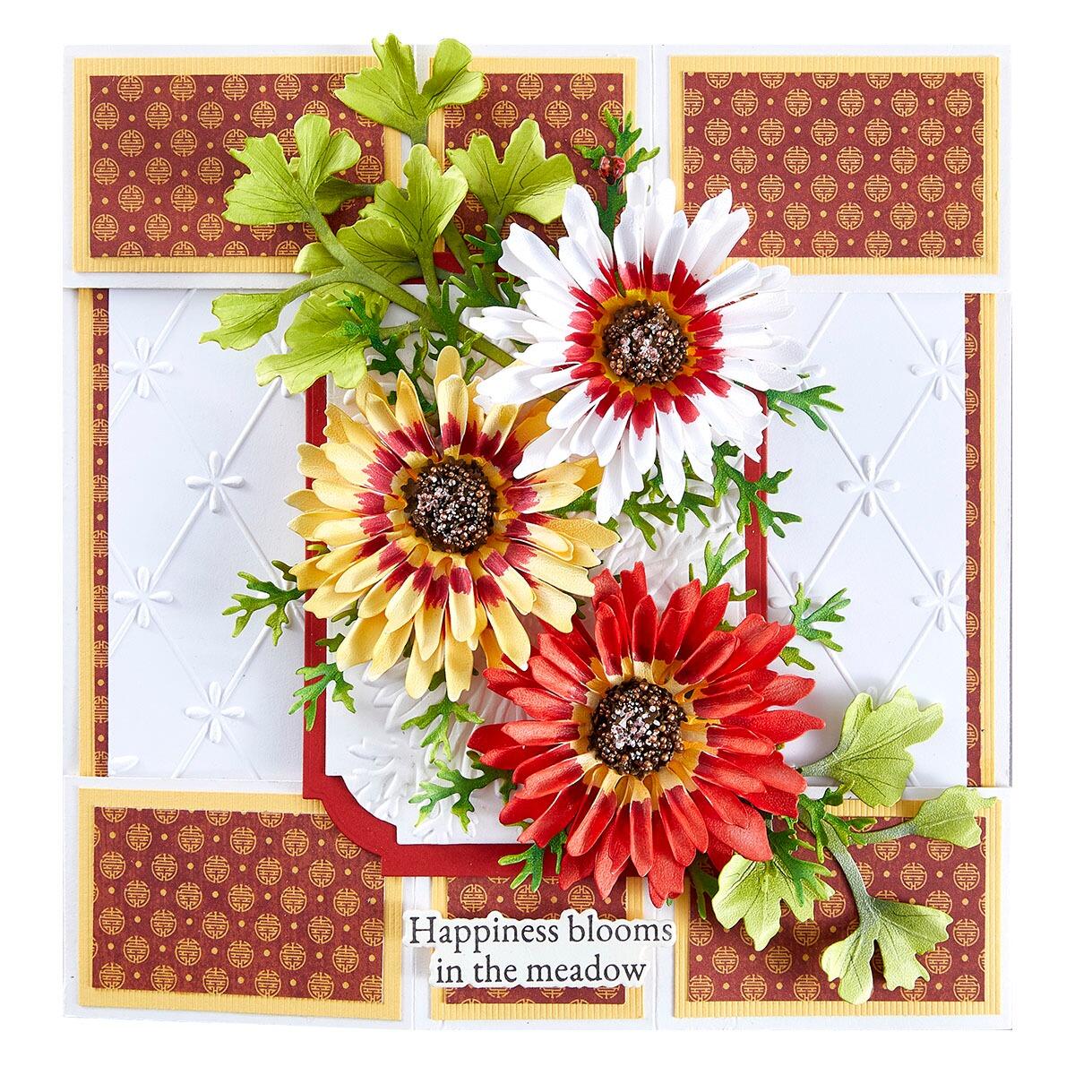 Spellbinders - Painted Daisy and Ladybugs Etched Dies from the Through ...