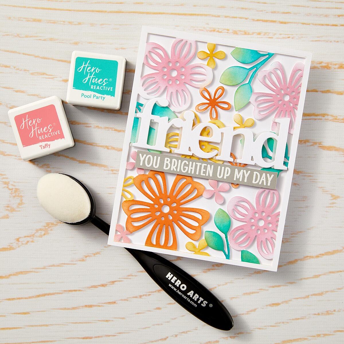 Hero Arts - Floral Pattern Cover Plate Die from the Friendship Blooms ...