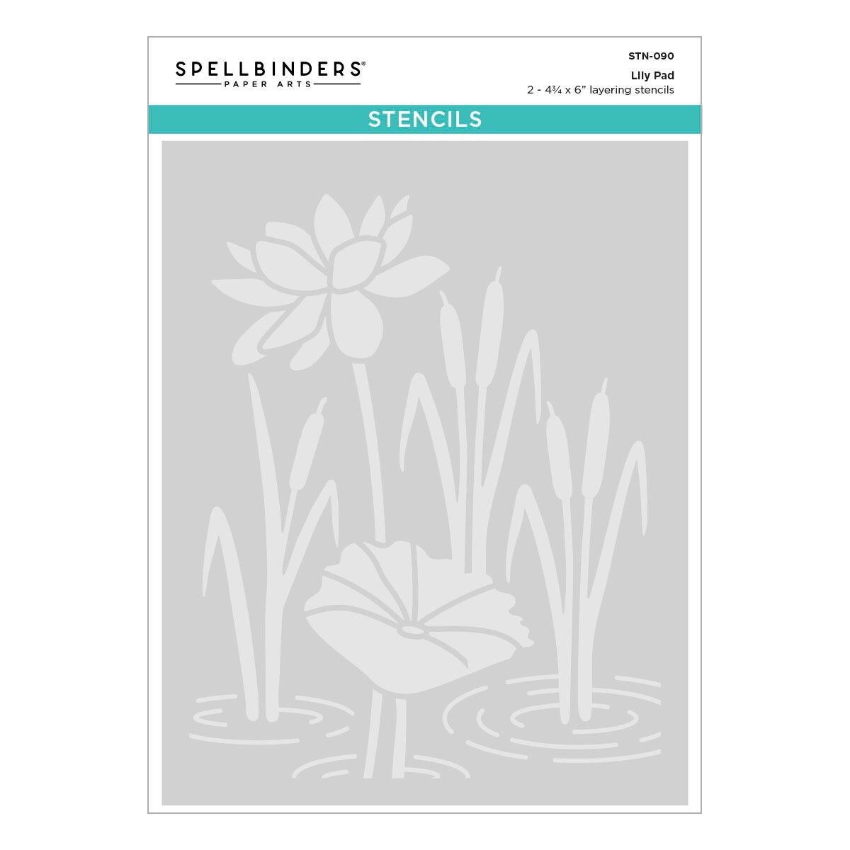Spellbinders - Lily Pad Stencil from the Jump for Joy Collection
