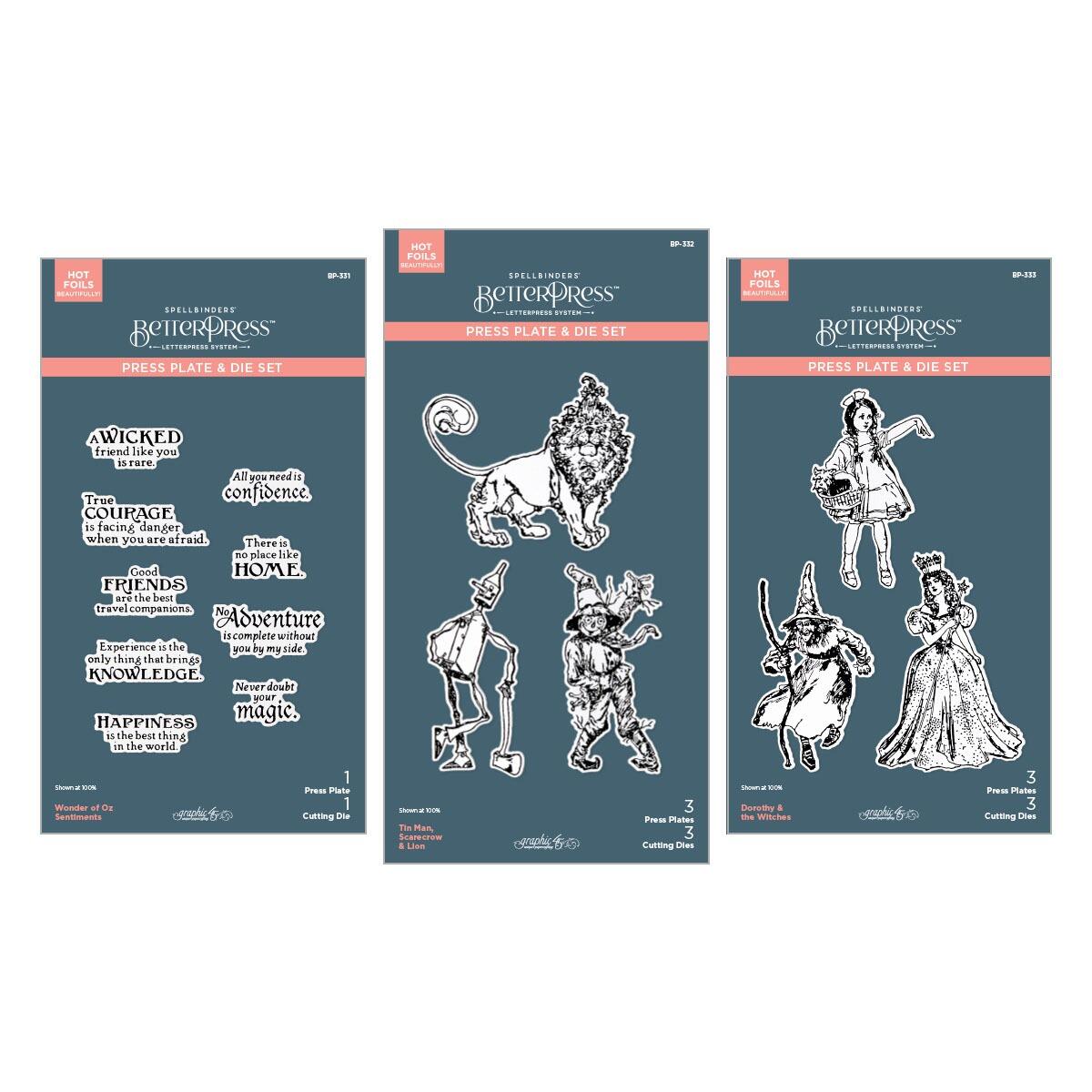 Spellbinders - Wonder of Oz BetterPress Bundle by Graphixc 45