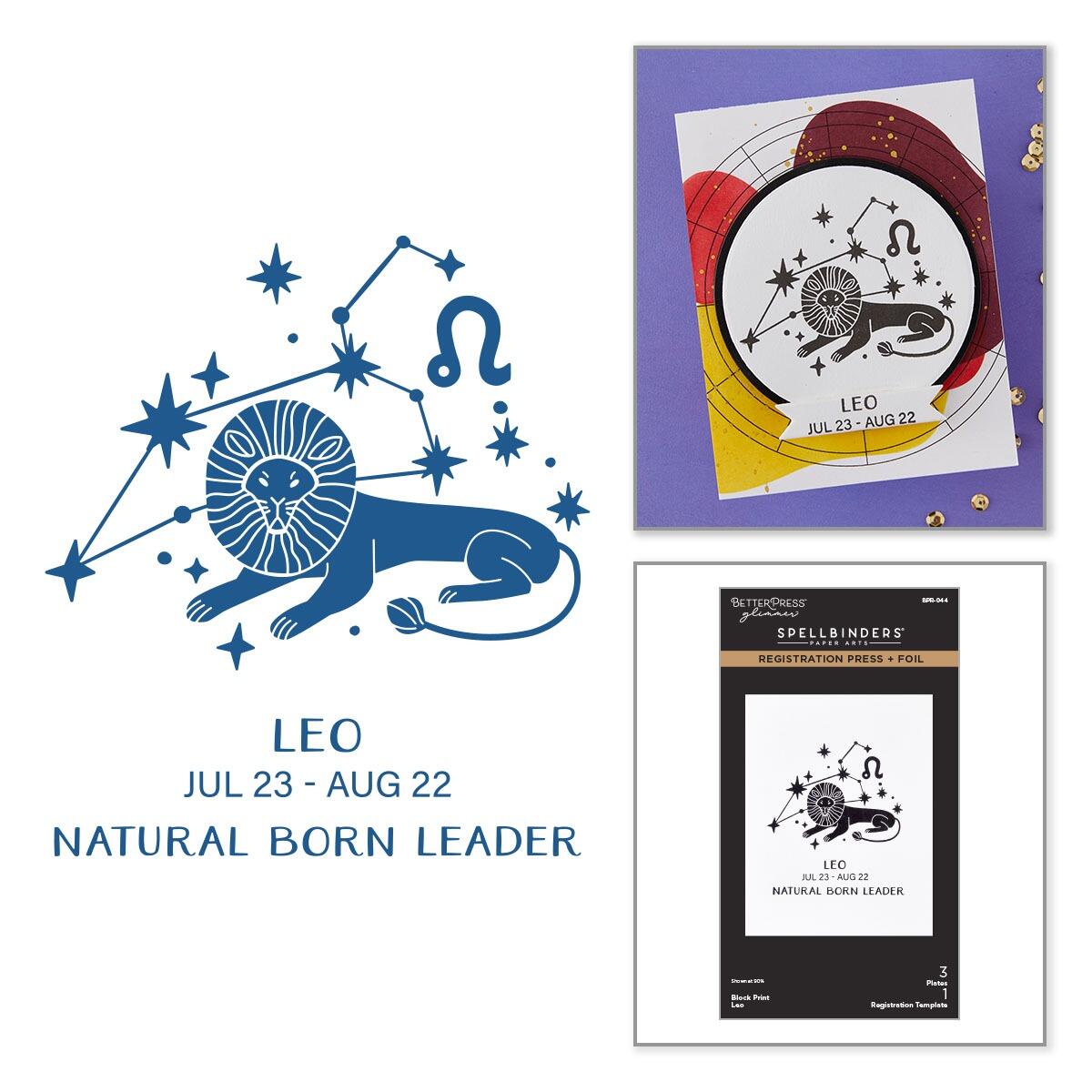 Spellbinders - Block Print Leo Registration Press + Foil Plate