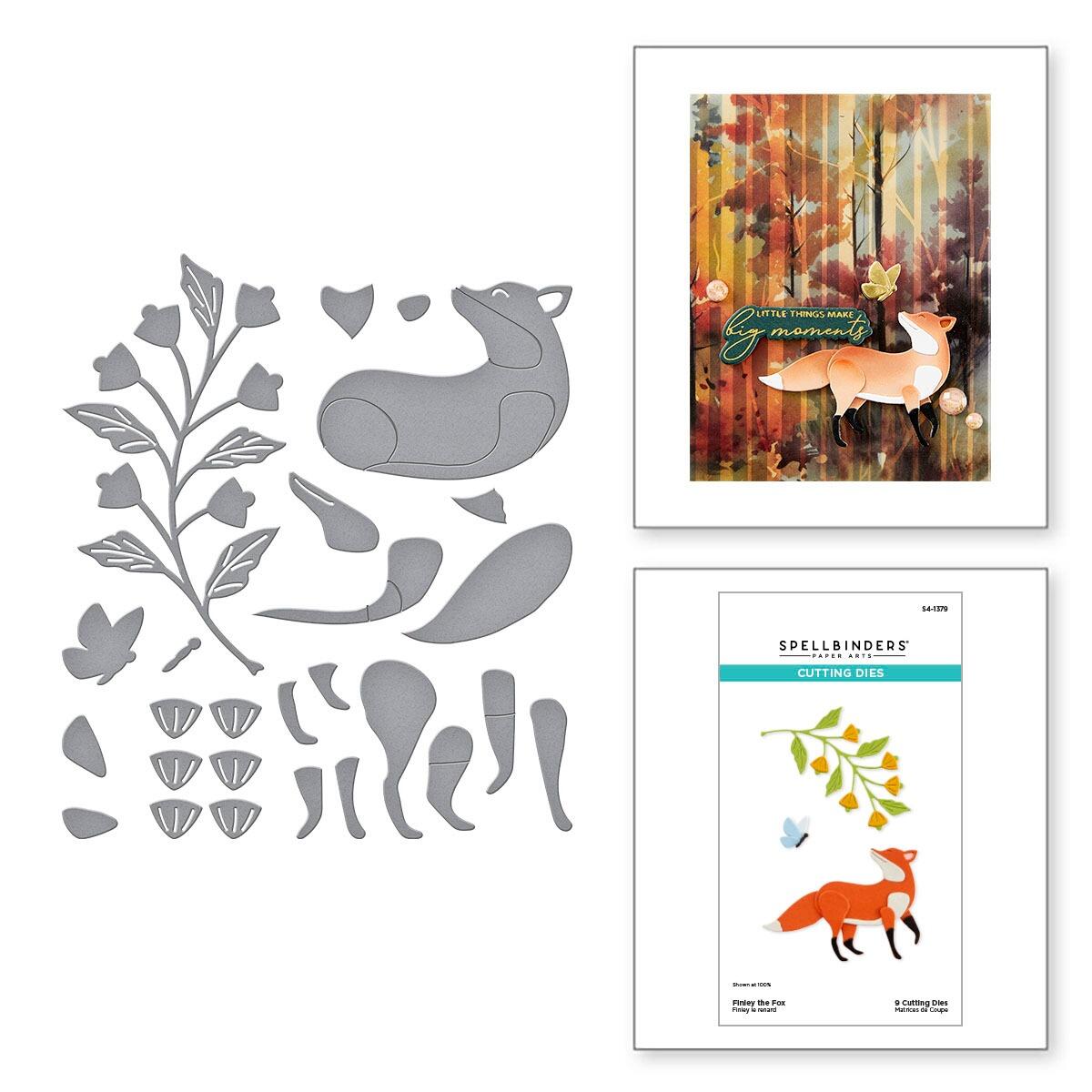 Spellbinders - Finley the Fox Etched Dies from the Woodland Tales ...