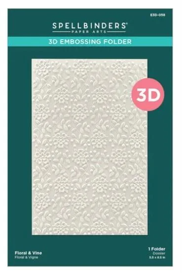 Floral & Vine 3D Embossing Folder from the Sealed for Summer Collection