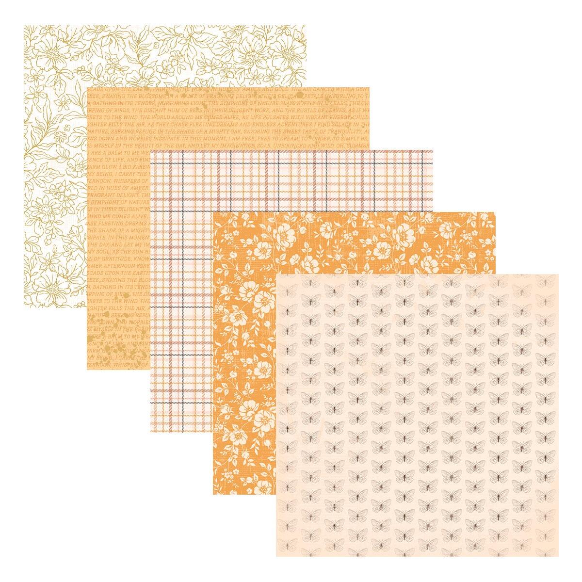 Spellbinders - Rosie's Studio Golden Afternoon 6x6" Designer Paper Pad