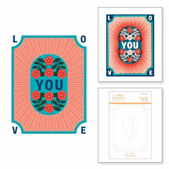 Stitched Notch Corner Card