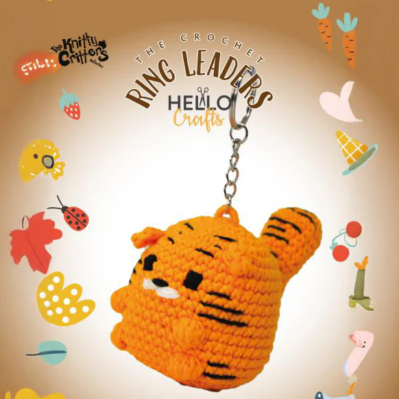 Tiger Crochet Keyring Kit