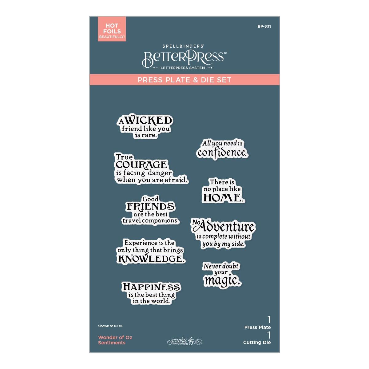 Spellbinders - Wonder of Oz BetterPress Bundle by Graphixc 45