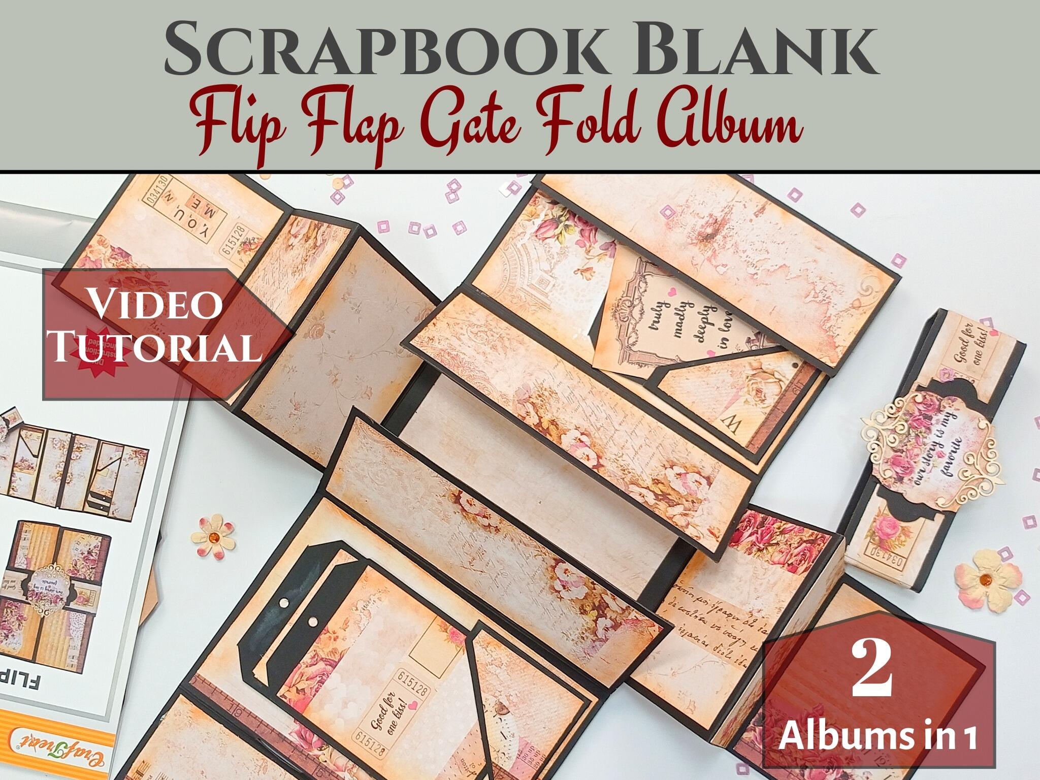 CrafTreat - FlipFlap Gatefold Folio Scrapbook Templates ? 2 Interactive ...