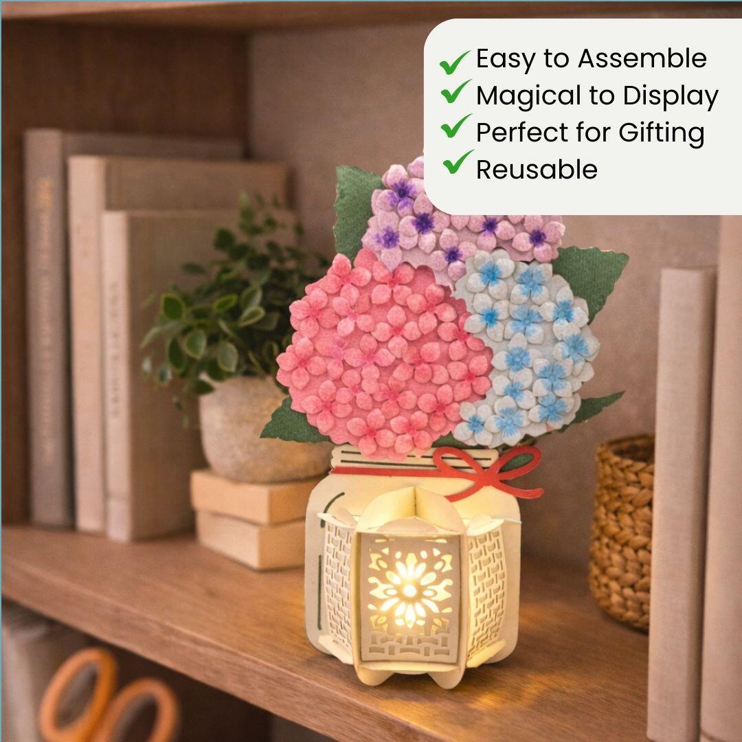 CrafTreat - Hydrangea Paper Lantern Kit