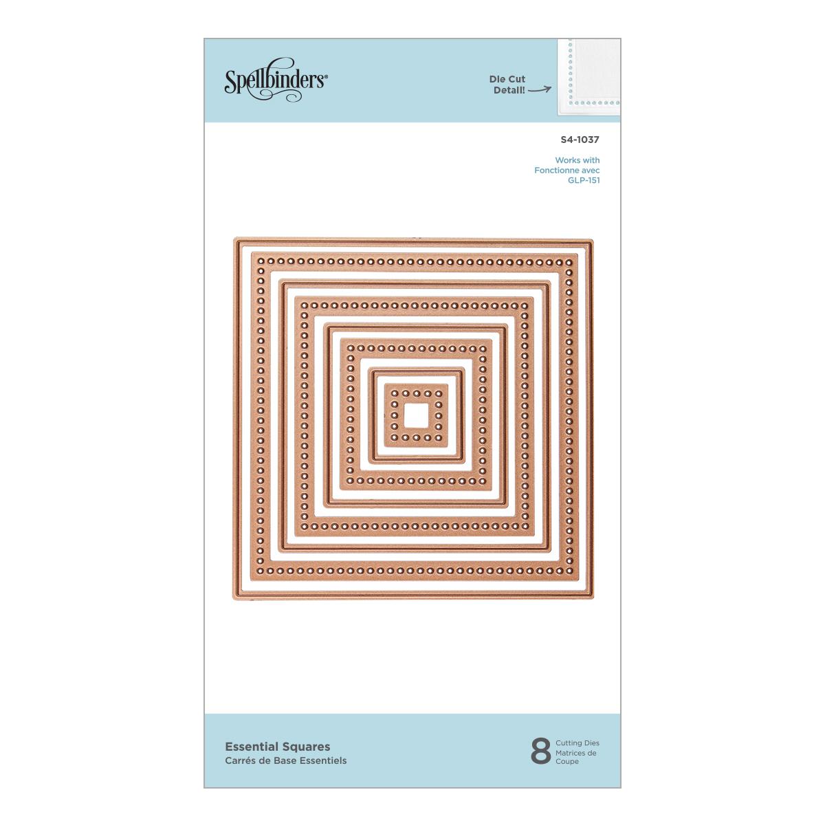 Spellbinders - Nestabilities Essential Squares Etched Dies (S4-1037)