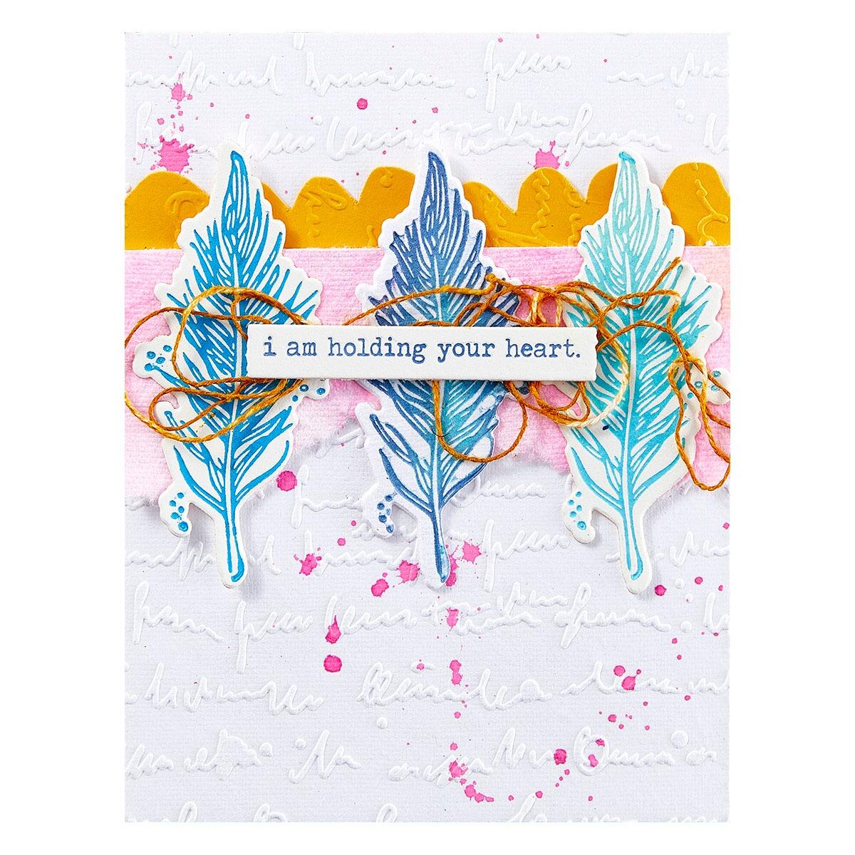 Spellbinders - Scribbled Letter Embossing Folder from the Collaged ...